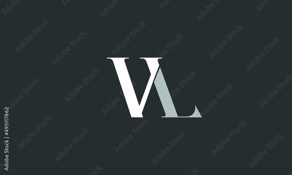 Alphabet letters Initials Monogram logo VL, , , V and L Stock Vector ...
