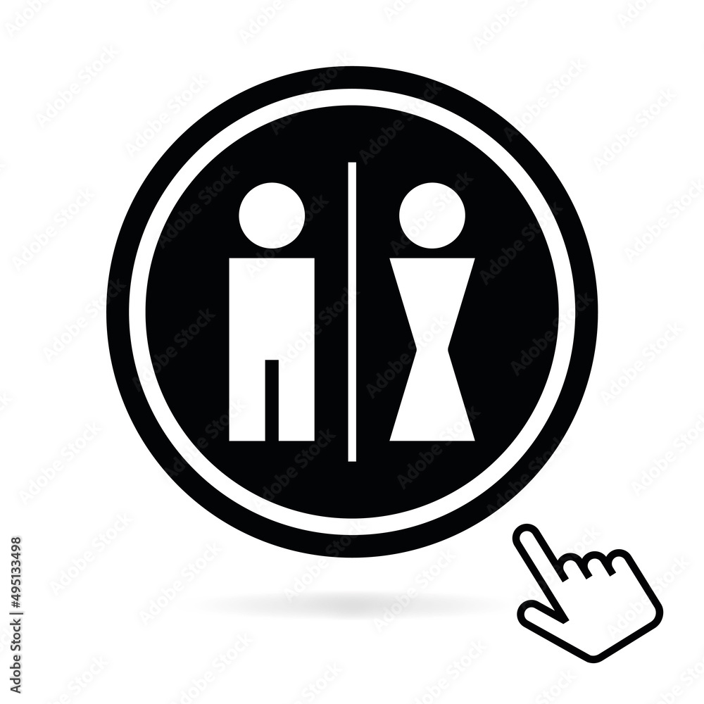 Vetor de Logo toilettes. do Stock | Adobe Stock