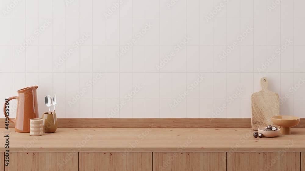 Poster Minimal cozy counter mockup design for product presentation ...