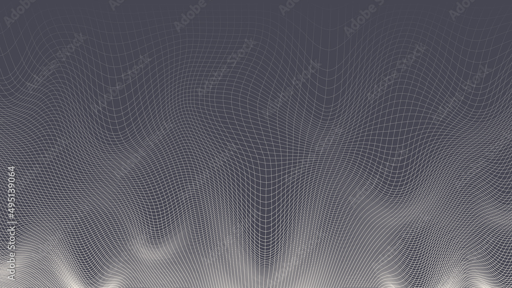 Warped Linear Grid Vector Abstract Technology Grey Minimalist ...