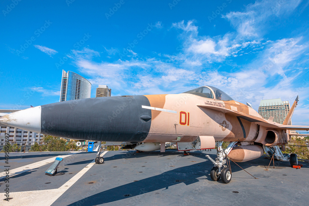 San Diego, United States - JULY 2018: McDonnell Douglas F A-18 Hornet ...