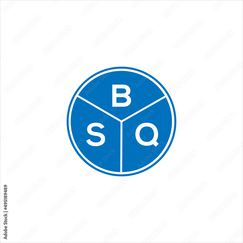 BSQ letter logo design. BSQ monogram initials letter logo concept. BSQ ...