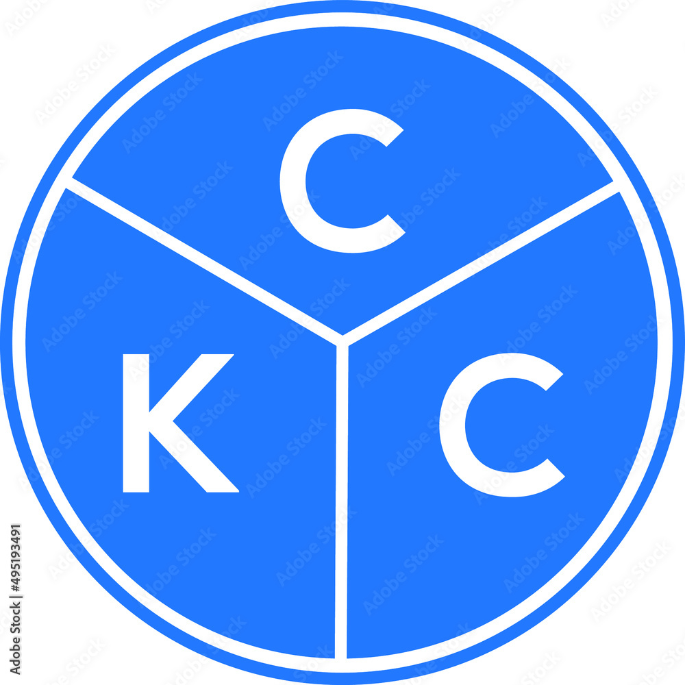 CKC letter logo design on White background. CKC creative initials ...