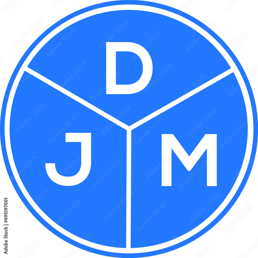 DJM letter logo design on white background. DJM creative initials ... DJM letter logo design on white background. DJM creative initials ...