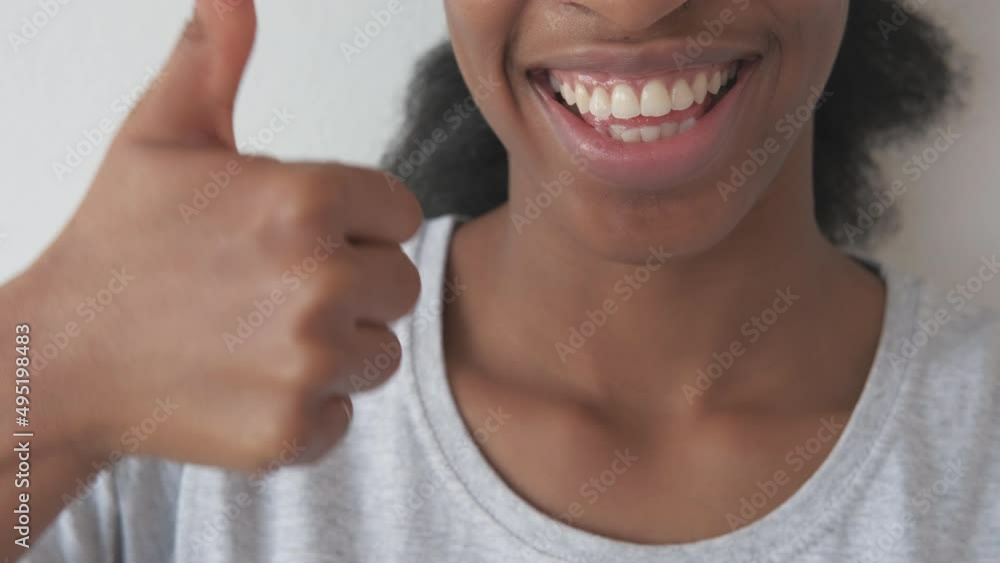 Vidéo Stock Thumbs up gesture. Excellent service. Like feedback ...