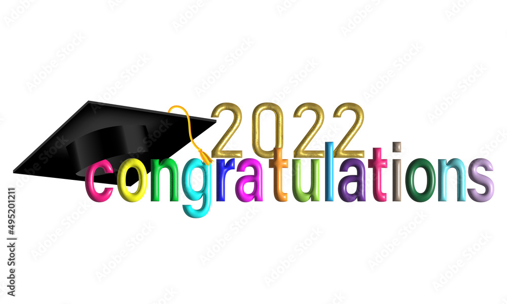 design 3d letters congratulations and graduation cap graphic resources ...