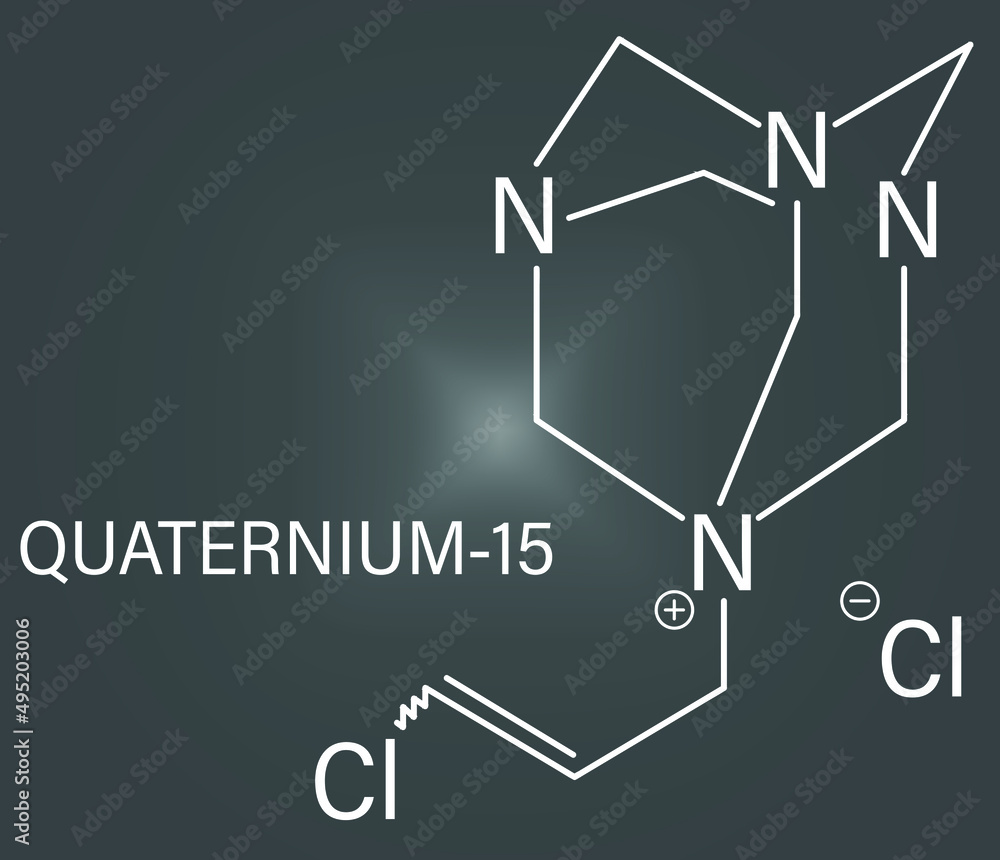 Quaternium-15 surfactant and preservative molecule (formaldehyde ...