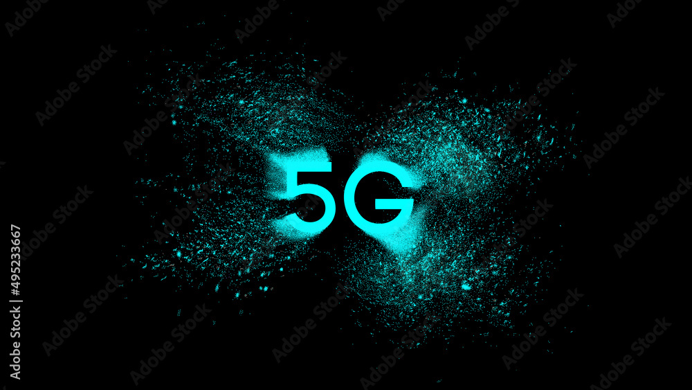 5g network technology background. Vector 5g data transfer concept. EPS ...
