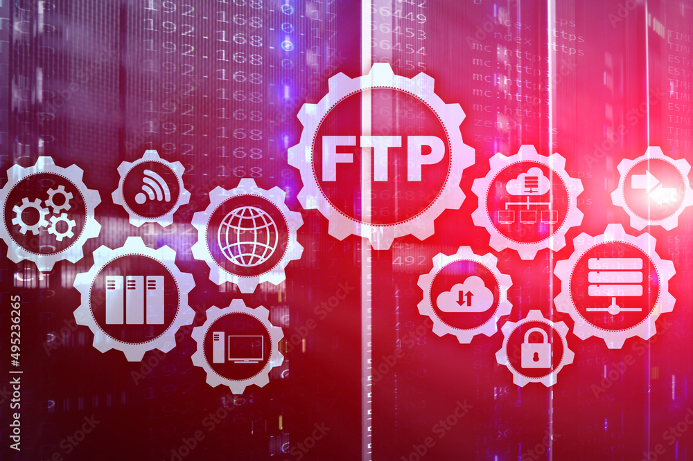 FTP. File Transfer Protocol. Network Transfer data to server on ...