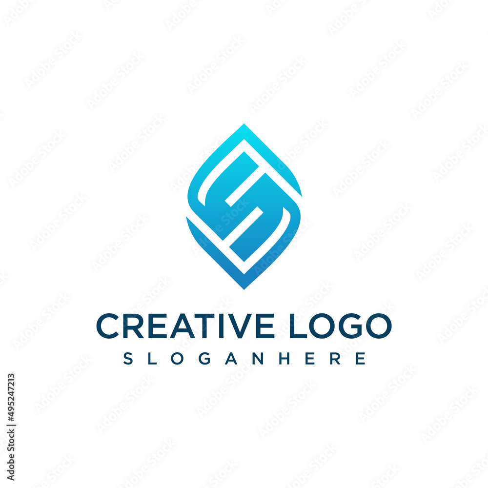 Letter S . logo design template vector graphics Stock Vector | Adobe Stock