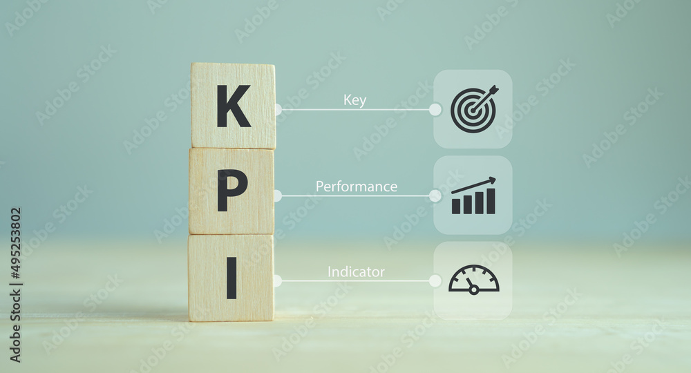 Banner KPI concept. Key Performance Indicator using business ...