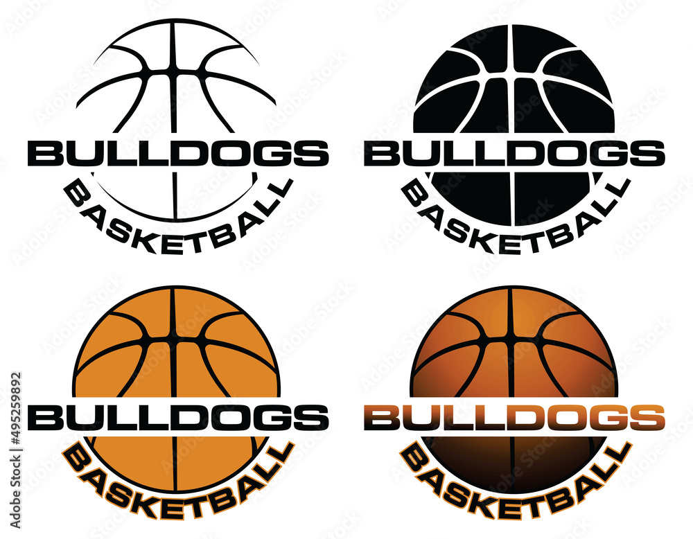 Bulldog Basketball Logo