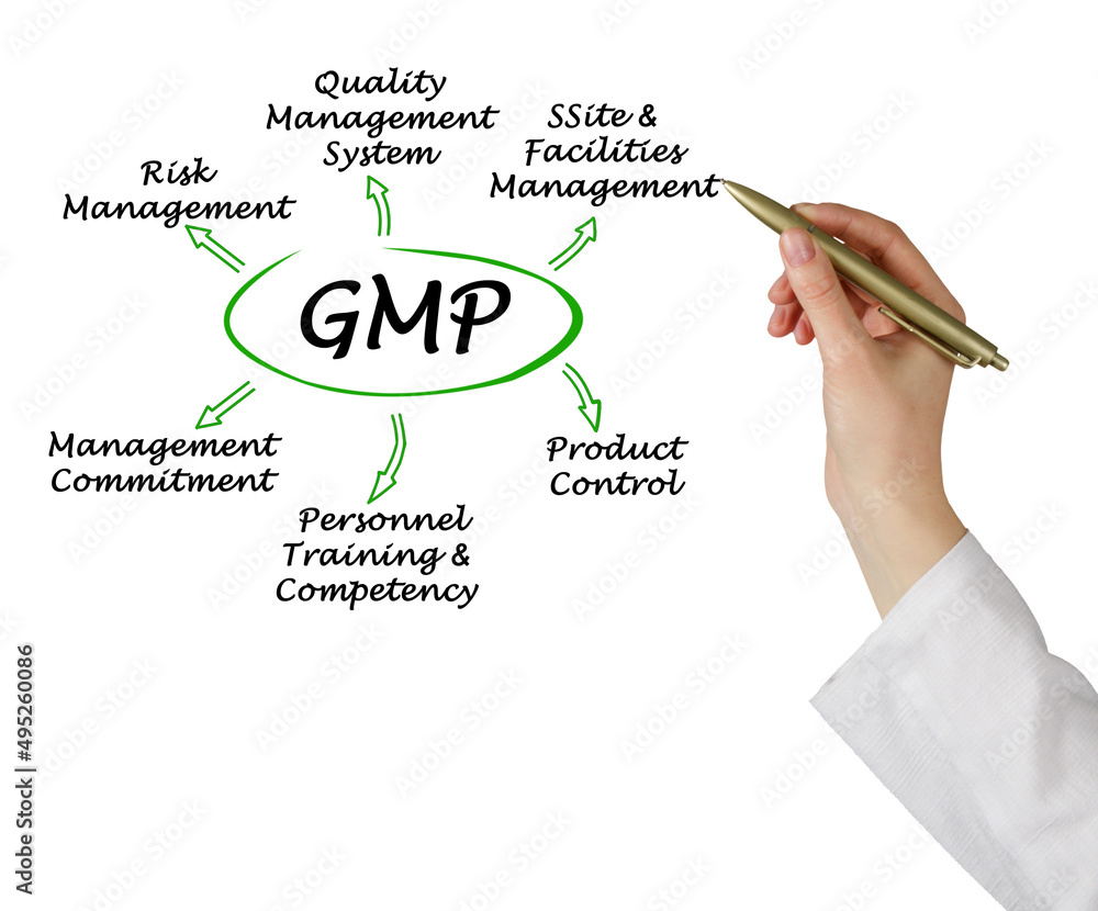 Components of good manufacturing practice (GMP) Stock Photo | Adobe Stock