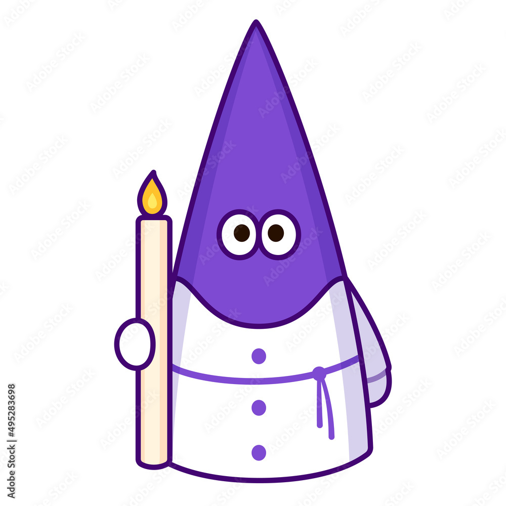 Cartoon Capirote for Semana Santa Stock Vector | Adobe Stock