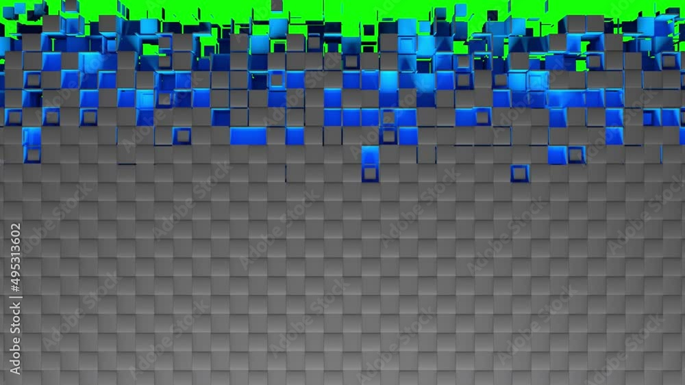 Blue square cells form the carbon shutter that goes down, hide green ...