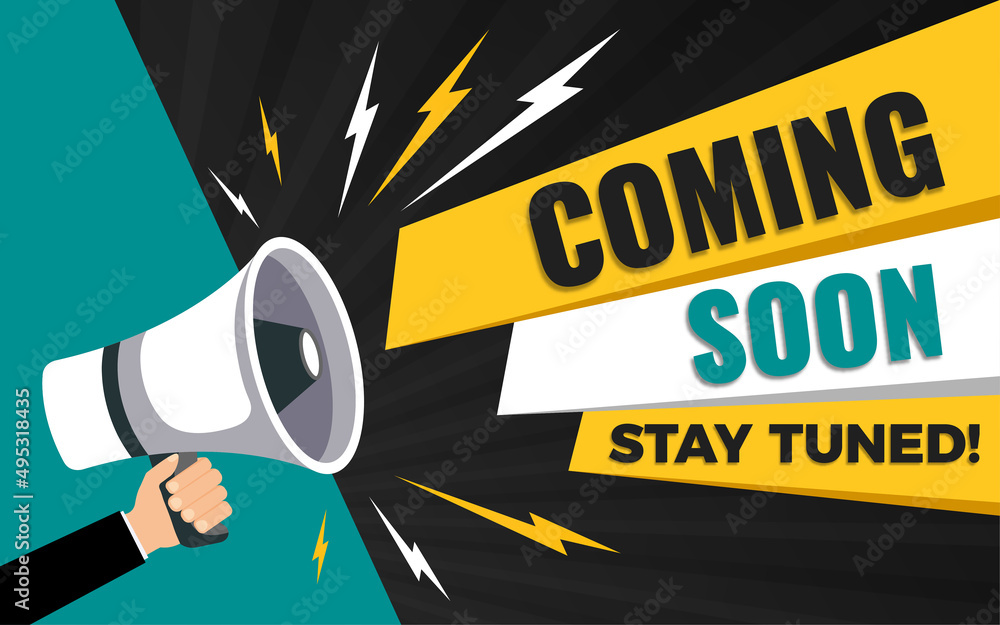 Coming soon sale poster, sale banner design template with 3d editable ...