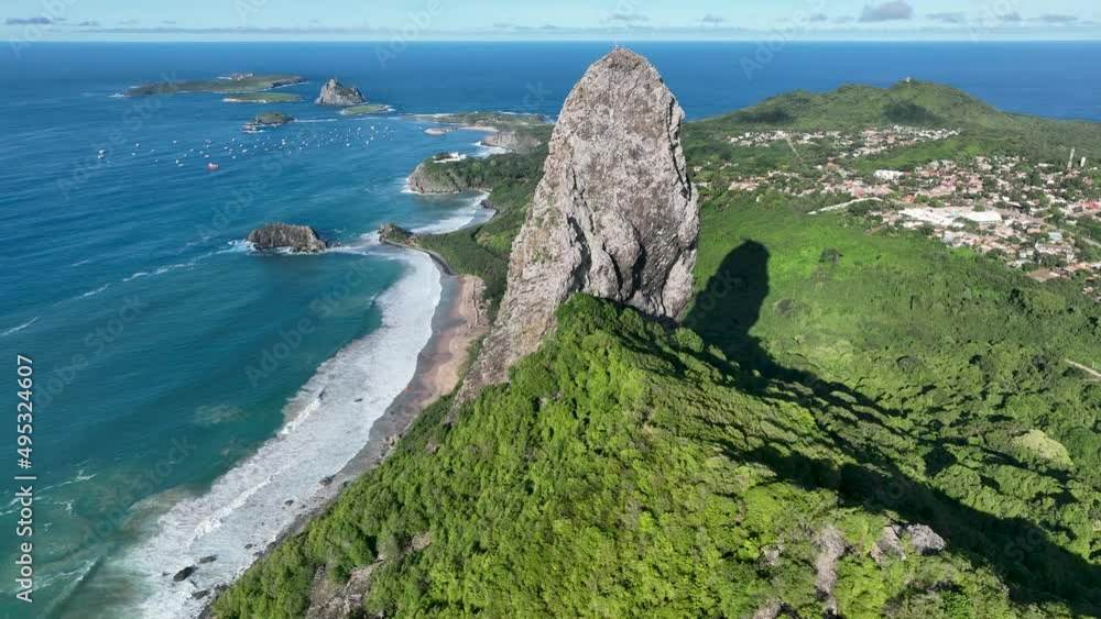 Fernando de Noronha archipelago of vulcano islands. Tropical scenery ...
