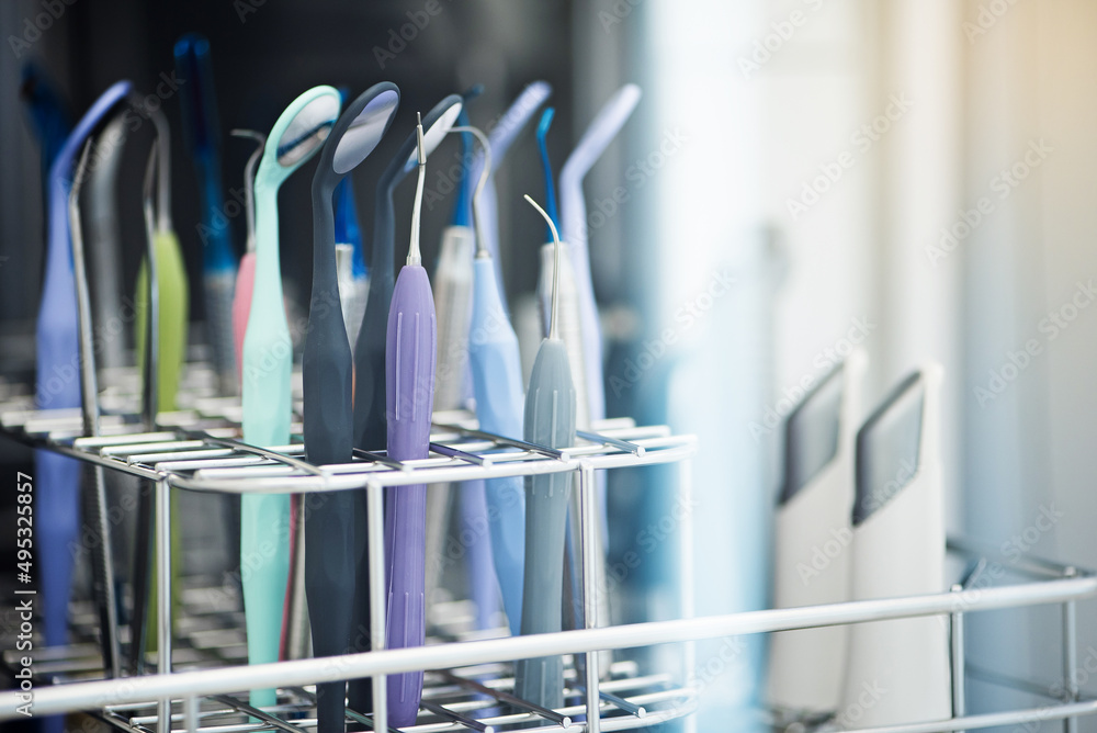 Surgical and dental instruments at medical washing machine and ...