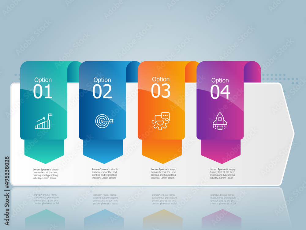 abstract horizontal timeline infographics Stock Vector | Adobe Stock