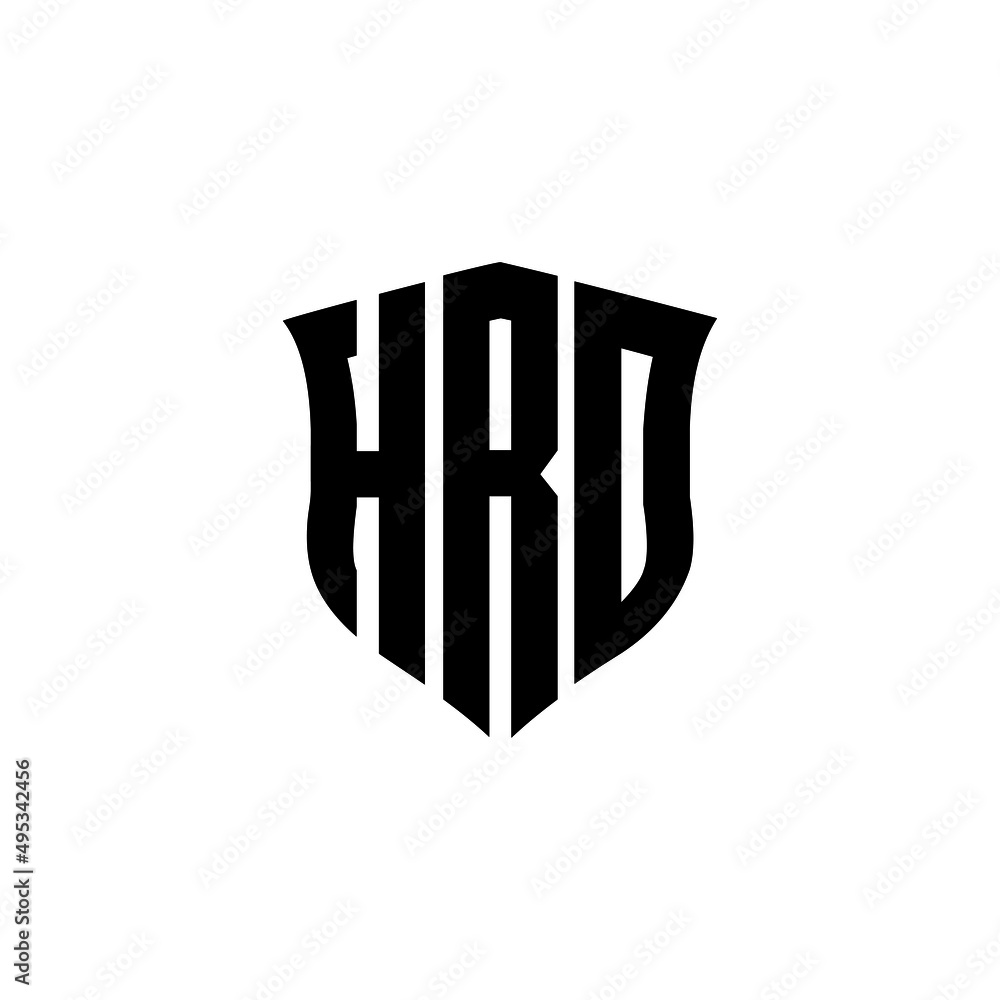 HRD letter logo design with white background in illustrator, vector ...