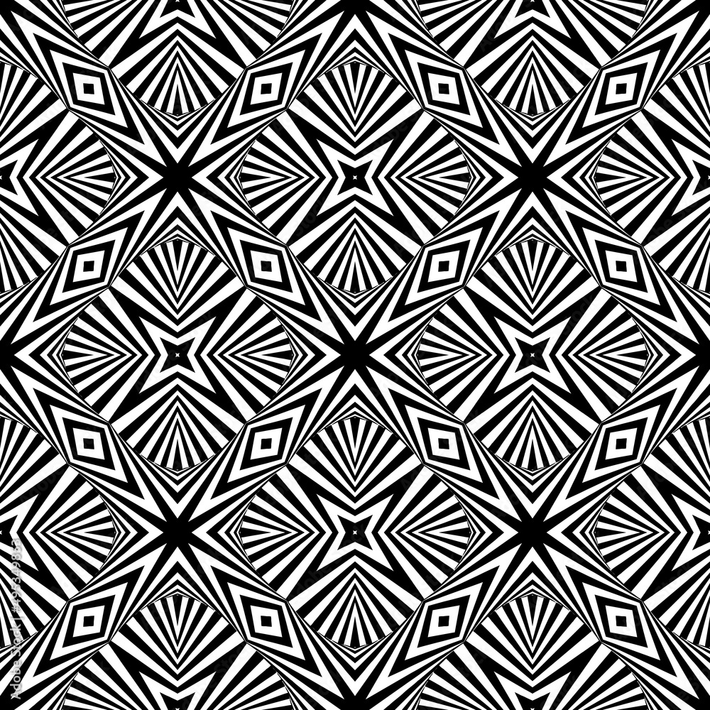 vector black and white seamless pattern. repeated pattern design. Stock ...