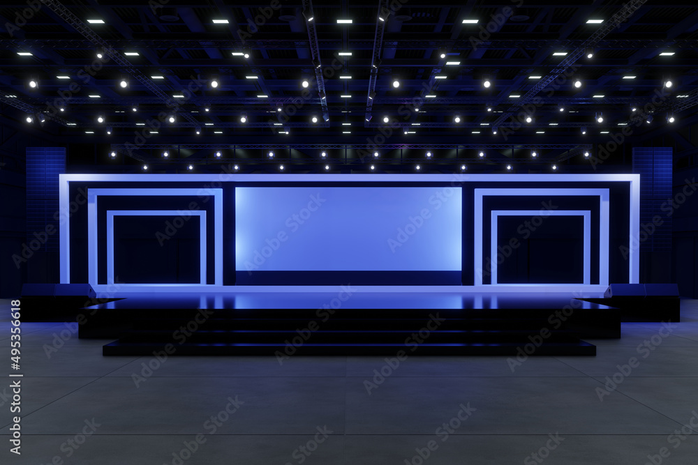Empty stage Design for mockup and Corporate identity,Display.Platform ...