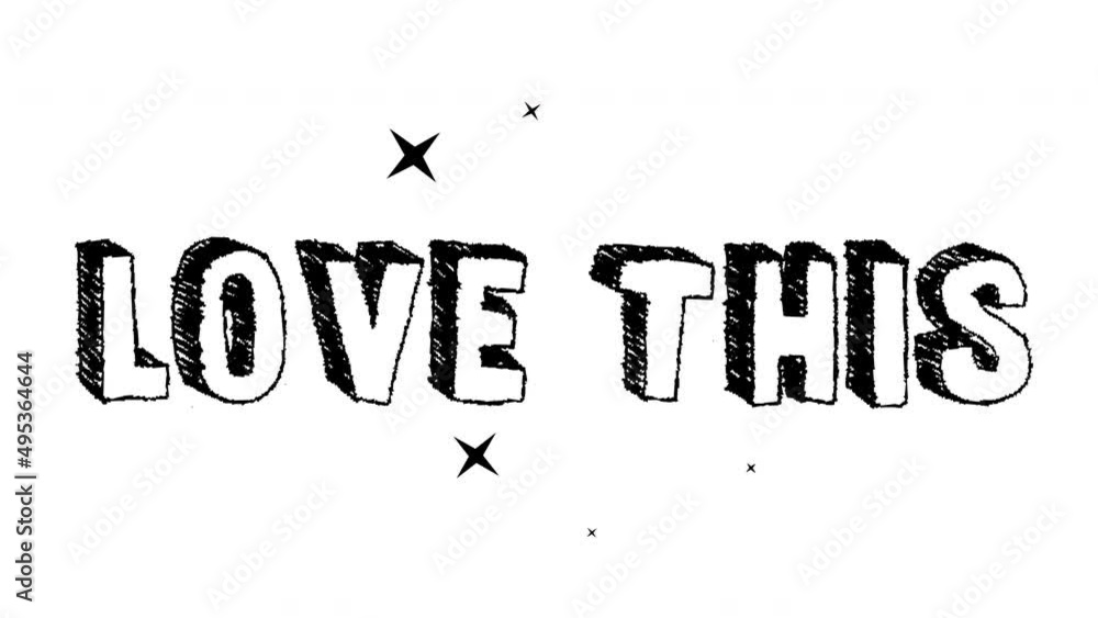 love this Letters Scribble Animation. Hand drawn 3D letters with doodle ...