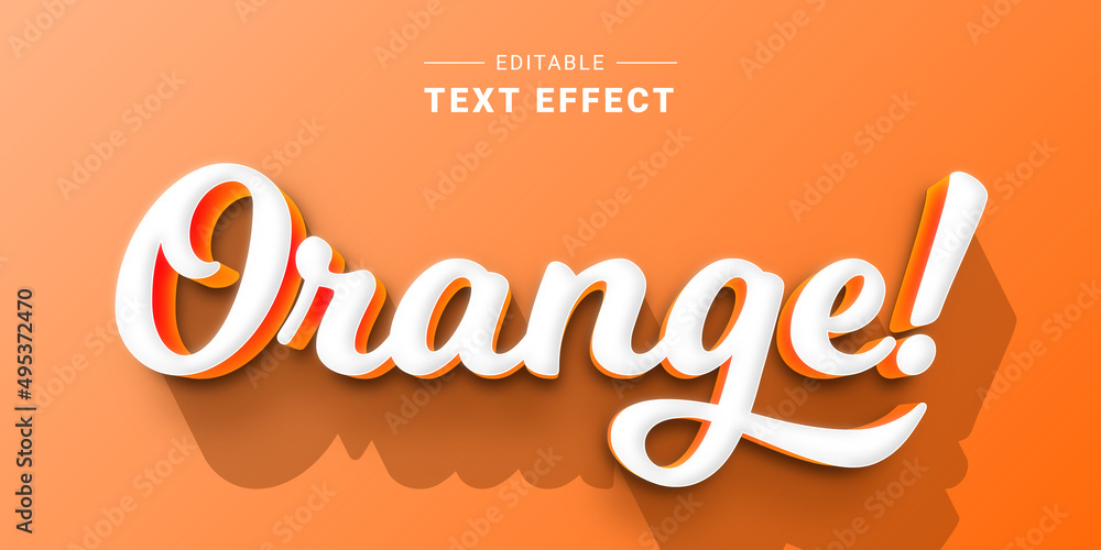 Editable Text Effect Mockup. Vector Graphic Style Stock Vector | Adobe ...