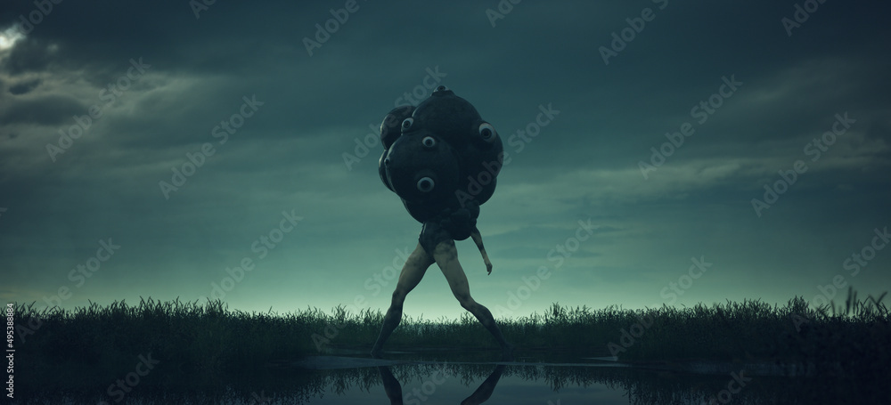 Alien Mind Control Body Snatcher Outer Space Woman Post Apocalyptic Sci ...