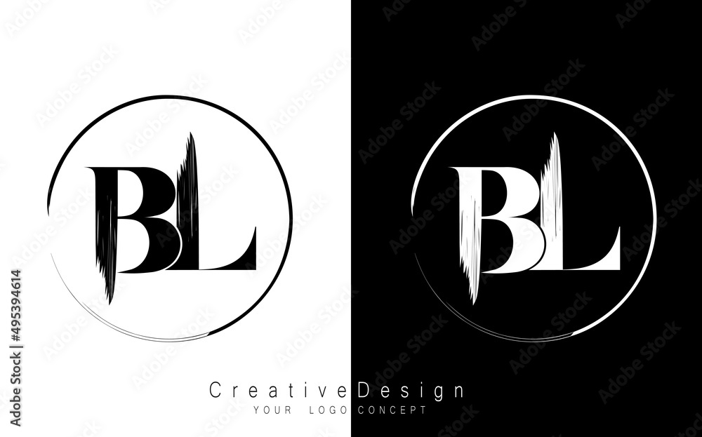 BL letter logo design template vector Stock Vector | Adobe Stock
