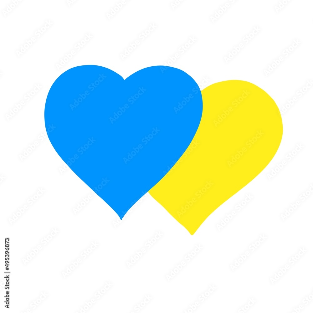 The slogan of donation and charity in the symbol in the colors of the ...