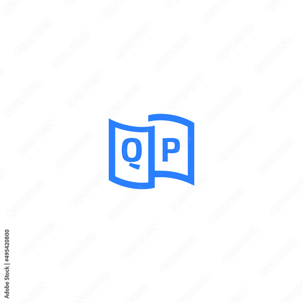 QP letter design for logo and icon.QP monogram logo.vector illustration ...