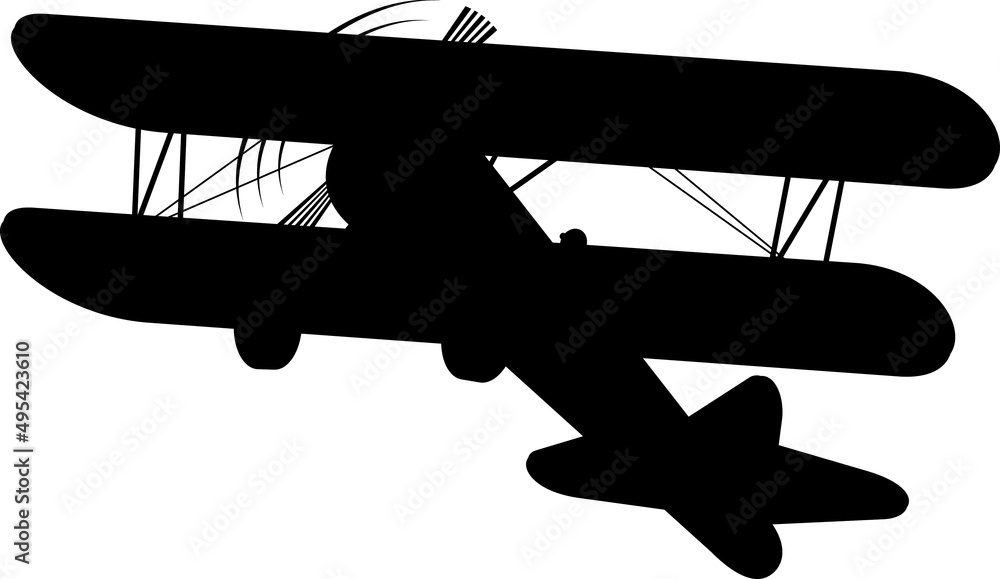 Vintage Plane Silhouettes Vintage Plane SVG EPS PNG Stock Vector ...