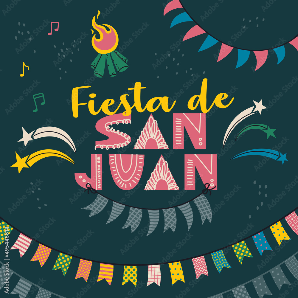 Postcard Or Poster Design For Saint Juan Celebration Text In Spanish postcard-or-poster-design-for-saint-juan-celebration-text-in-spanish
