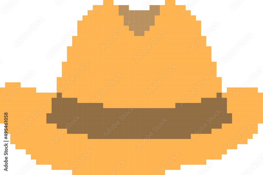 Hat pixel art. vector illustration.hat image or clip art. Stock Vector ...