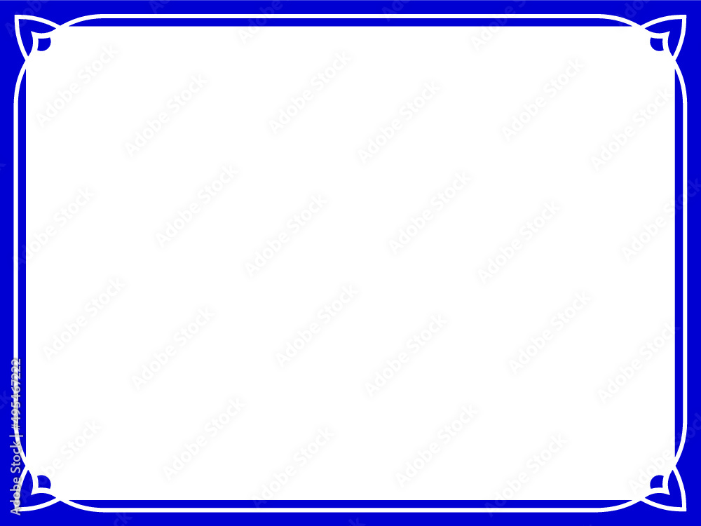 Violet blue vintage vector border frame design Stock Vector | Adobe Stock