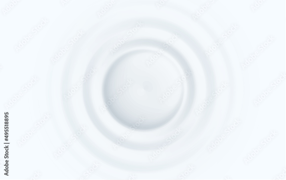Milk circle ripples, texture concept for cosmetic product such as cream ...