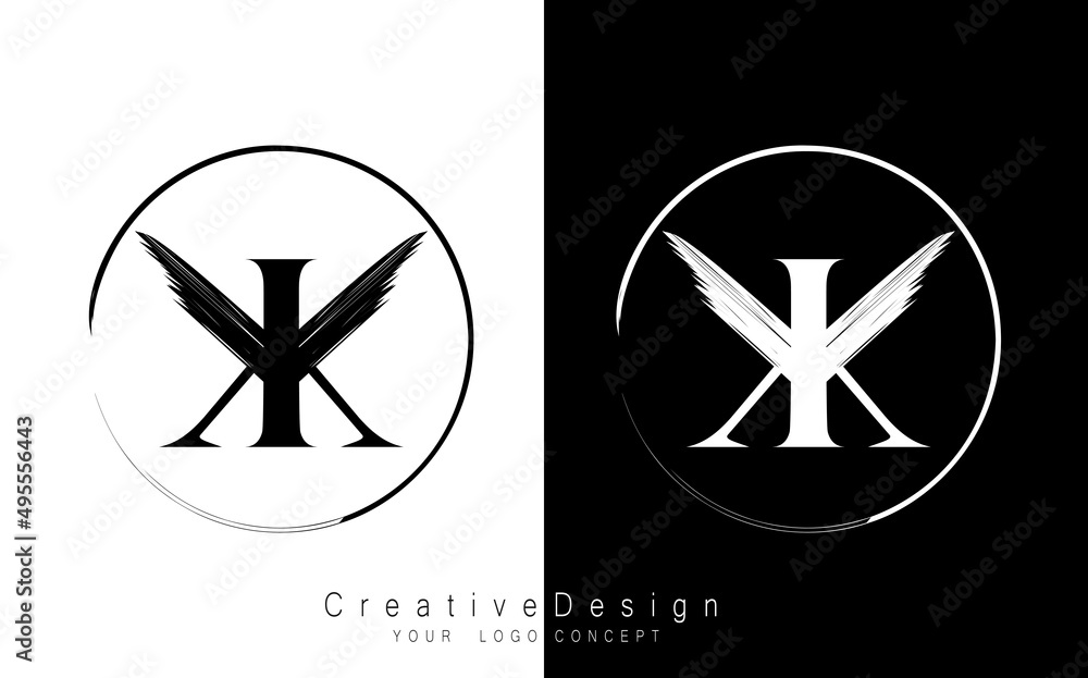 KK letter logo design template vector Stock Vector | Adobe Stock