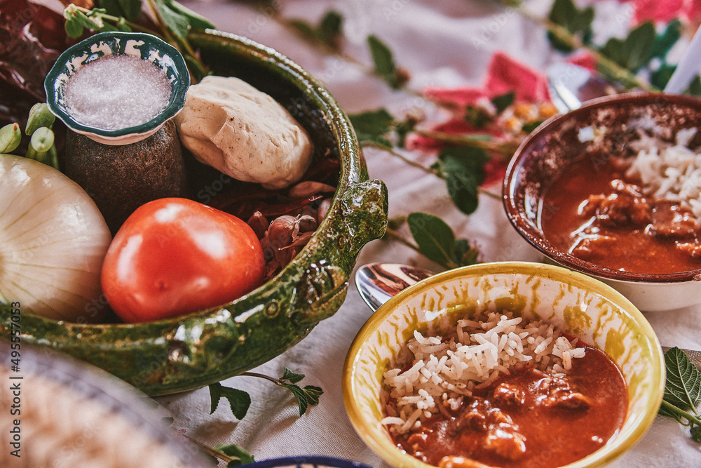 Mole Amarillo de Retazo Oreado, traditional Oaxacan food. Homestyle ...