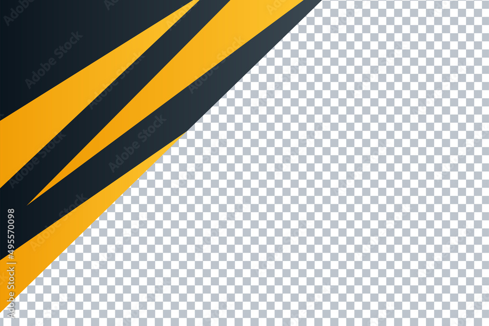 Abstract modern black and yellow corporate template concept background ...