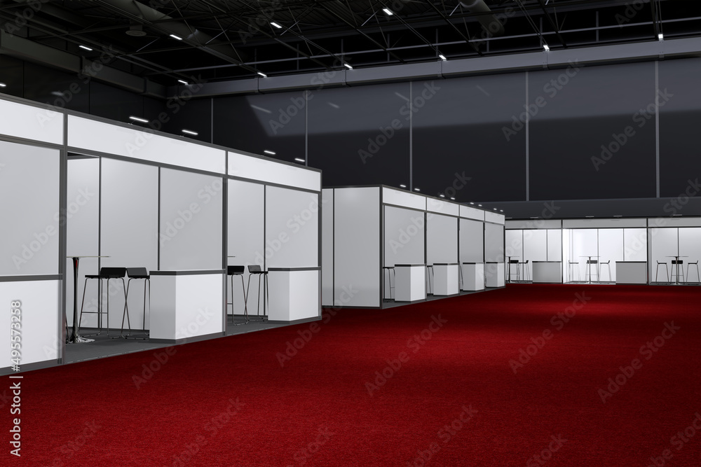 Exhibition standing for mockup and Corporate identity,Display.Empty ...