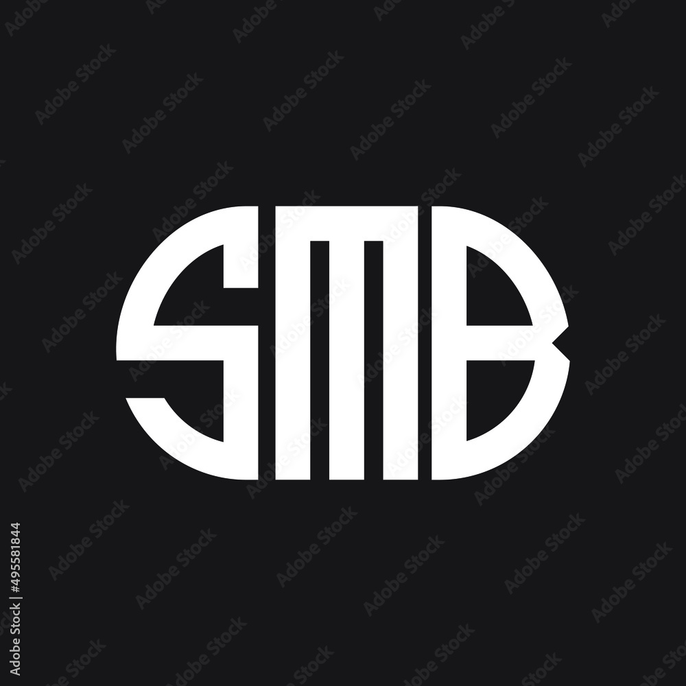 SMB letter logo design on black background. SMB creative initials ... SMB letter logo design on black background. SMB creative initials ...