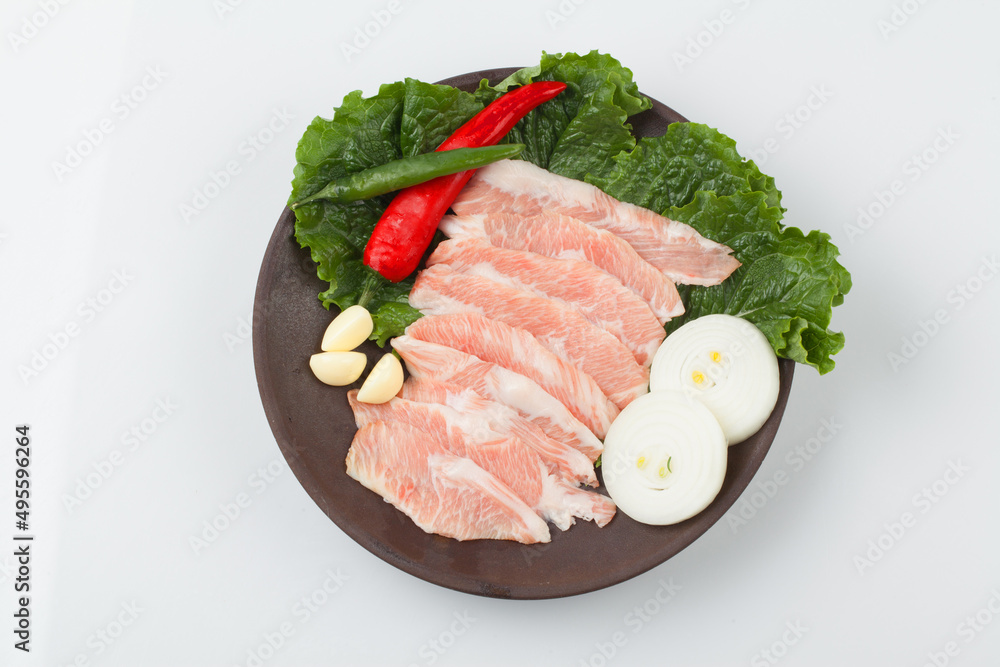 Raw meat, directing, salt, cooking, food, menu, fresh, meat, juice ...