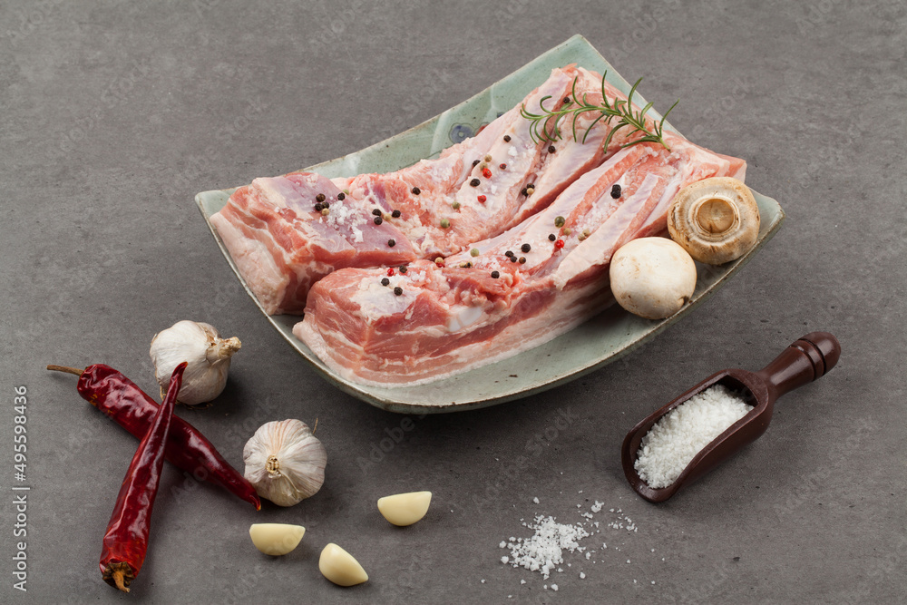 Pork belly, pork, pork, meat, food, ingredients, cooking, meal, dishes ...