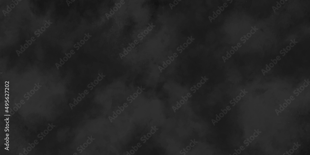 Smoke on black background. Beautiful grey watercolor grunge. Black ...