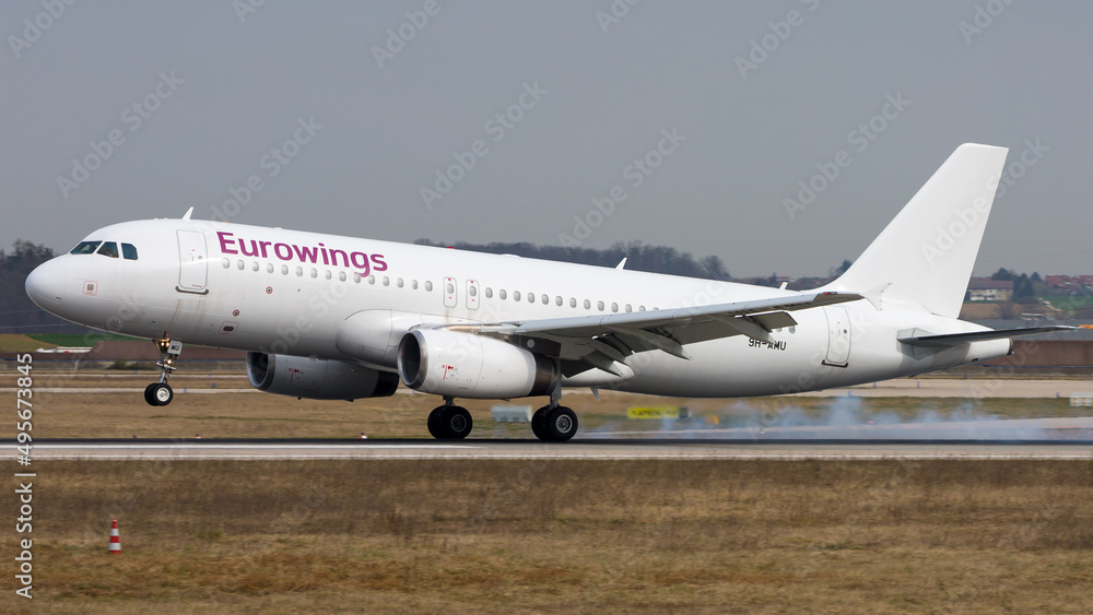 Avion Express Malta Airbus A320-232 operated for Eurowings touchdown ...