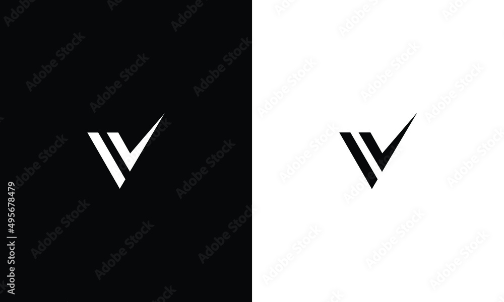 Logo V VV alphabet letter design and template. Initial based minimal ... Logo V VV alphabet letter design and template. Initial based minimal ...