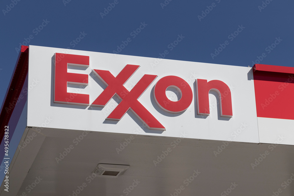 Exxon Retail Gas station. ExxonMobil is the world's largest oil, petrol ...