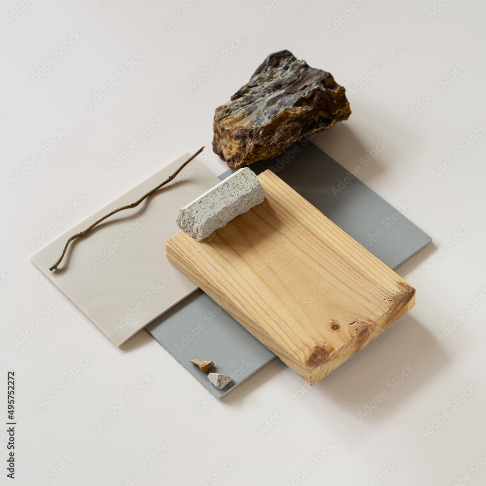 Textures mood board. Material samples interior design. Moodboard for ...