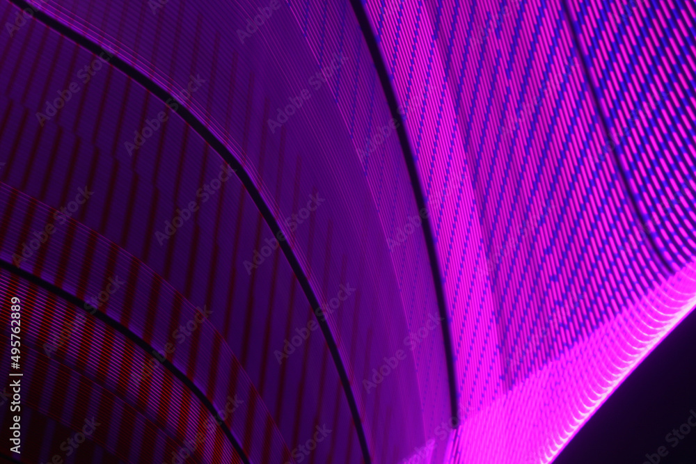 Pattern of violet light, a section of the electromagnetic spectrum ...